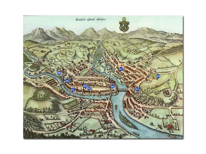 Stadtplan. Steyr - Forum OÖ Geschichte