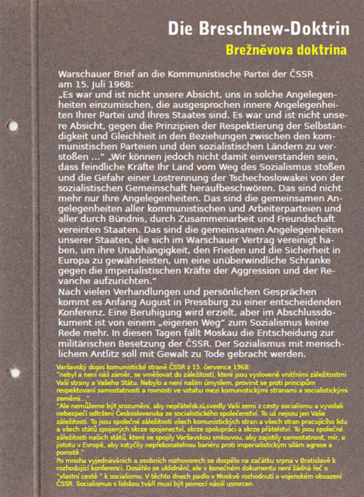 Die Breschnew-Doktrin - Forum OÖ Geschichte